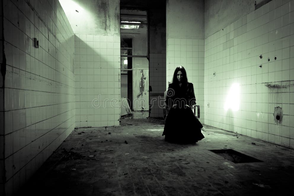 Horror scary woman stock image. Image of adult, mystery - 30878095