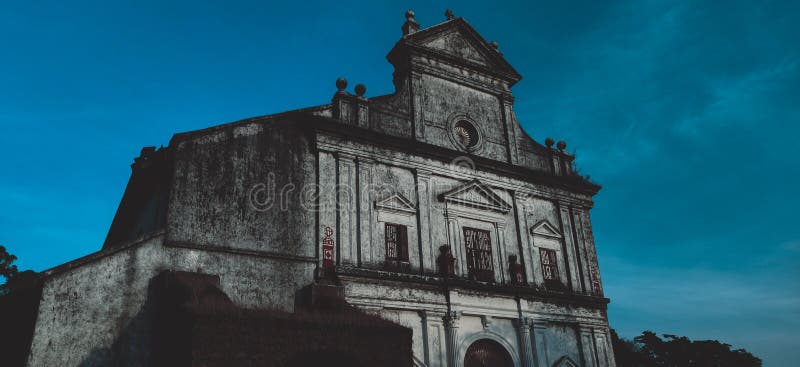 Horror sight of building stock image. Image of arch - 208037017