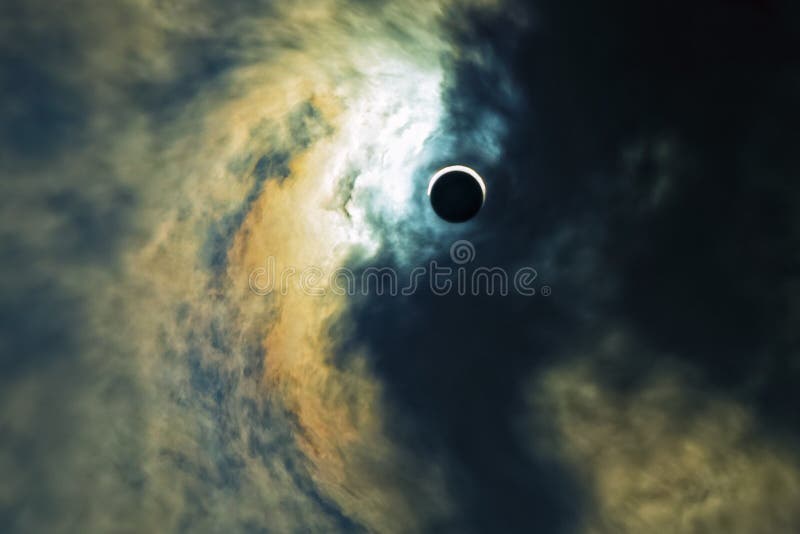 Horror sky with eclipse stock image. Image of horror - 168443293