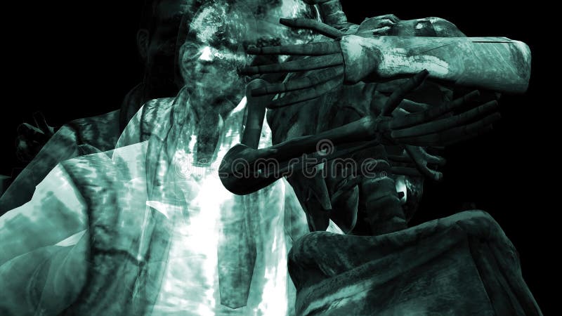 Horror Zombie with Effects stock illustration. Illustration of horror ...