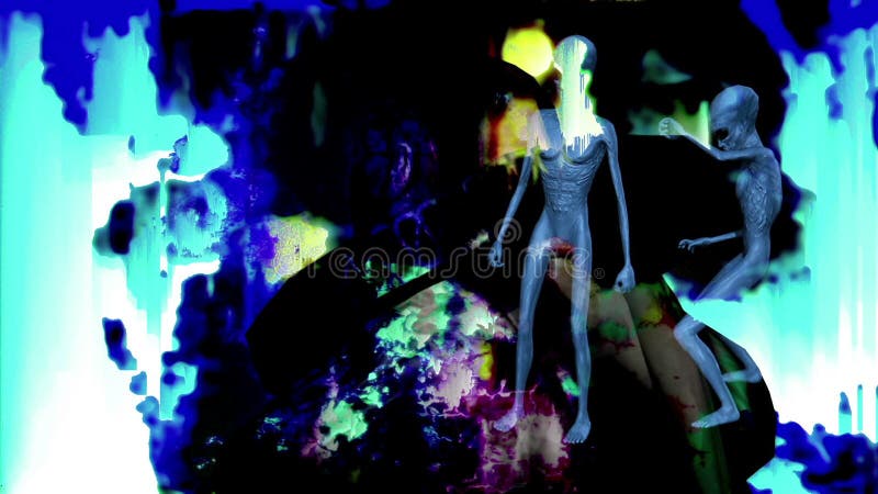 Horror zombie with effects stock video. Video of media - 185285377