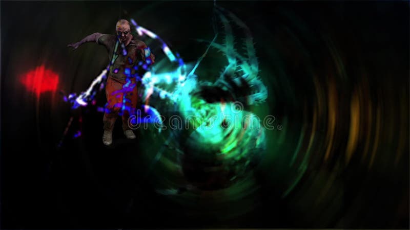 Horror Zombie with Effects, Mixed Media Stock Video - Video of blood ...