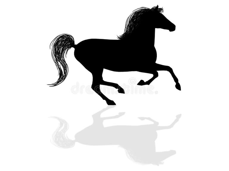 Outline Galloping Horse Stock Illustrations – 1,286 Outline Galloping ...