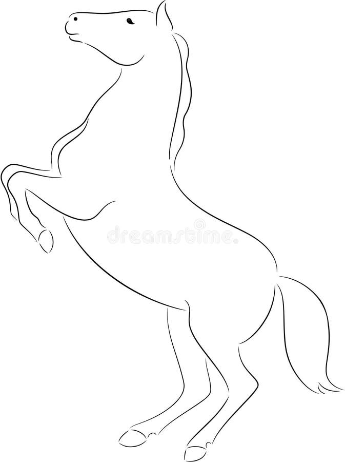 Abstract horse stock vector. Illustration of domestic - 21570115
