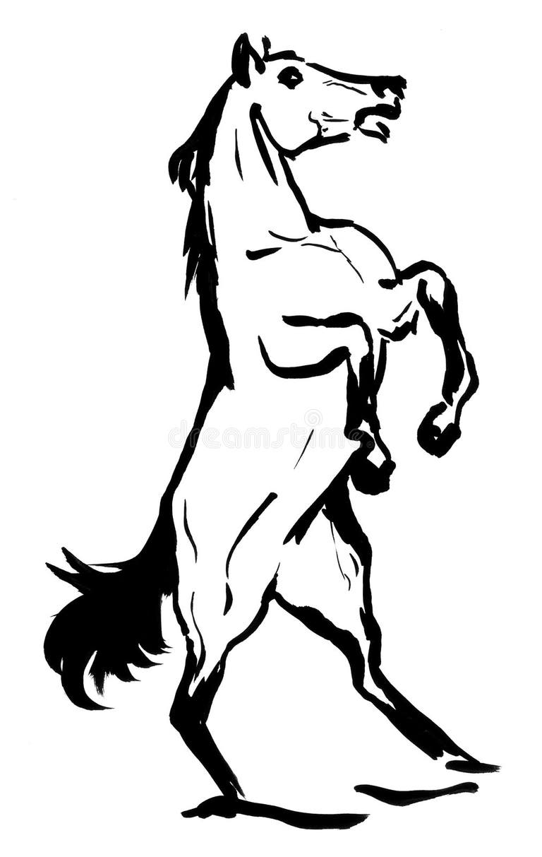 Pure Black Horse Stock Illustrations – 470 Pure Black Horse Stock ...