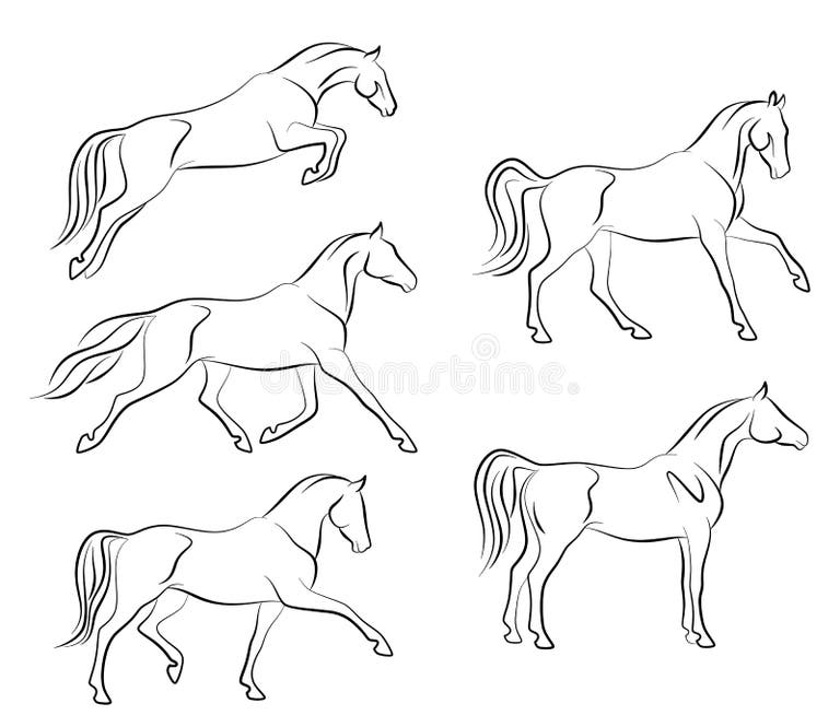 Draft Horses Line Stock Illustrations – 39 Draft Horses Line Stock ...