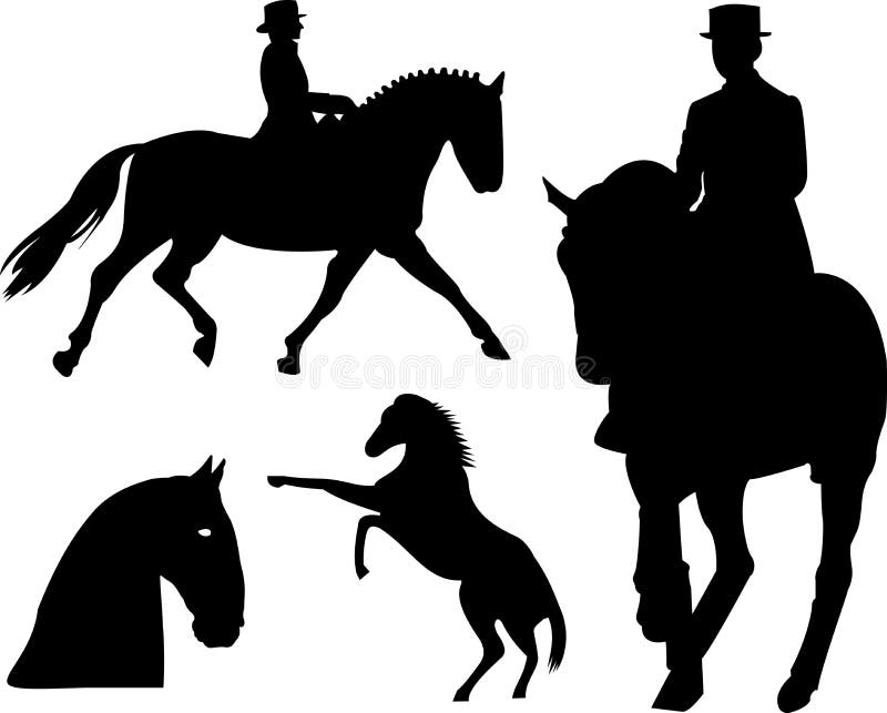 Horse and riders vector stock vector. Illustration of ranch - 7965396