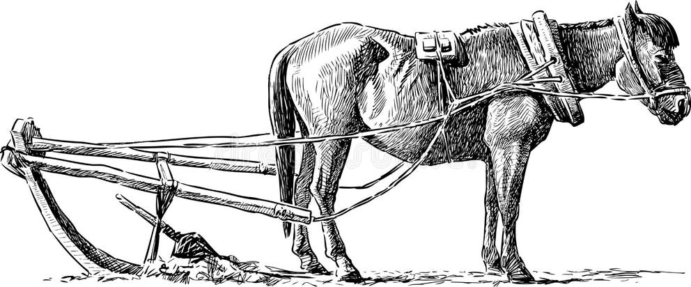 Plow Drawing Stock Illustrations – 1,484 Plow Drawing Stock ...