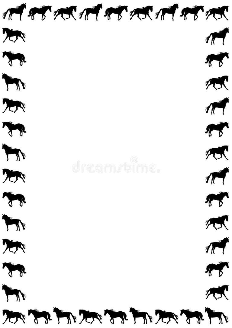 Horse Border Stock Illustrations – 4,788 Horse Border Stock ...