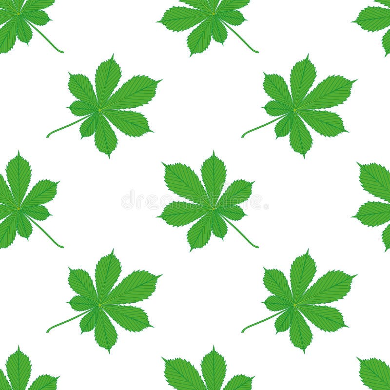 Spring Leaves Seamless Vector Texture Stock Vector - Illustration of ...