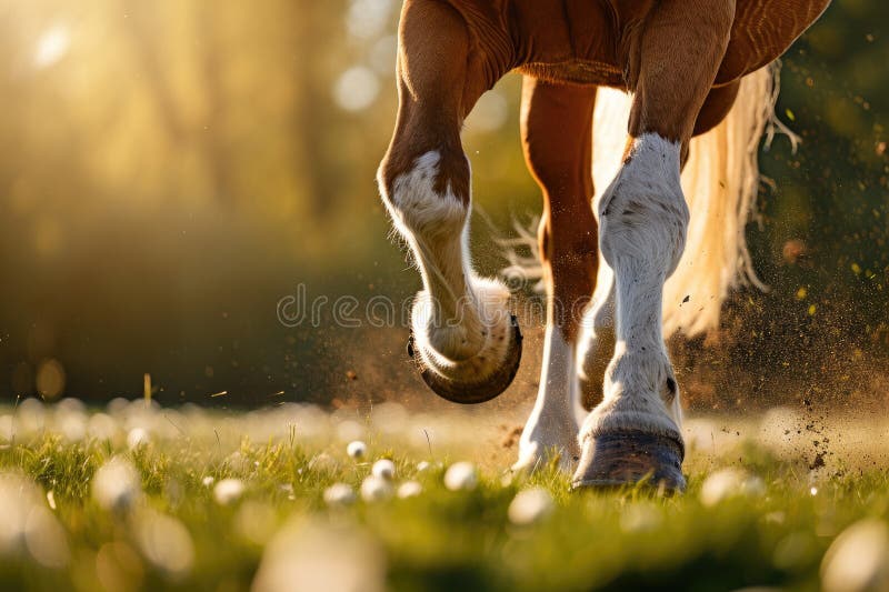 Horse stock illustration. Illustration of muscle, field - 360417029