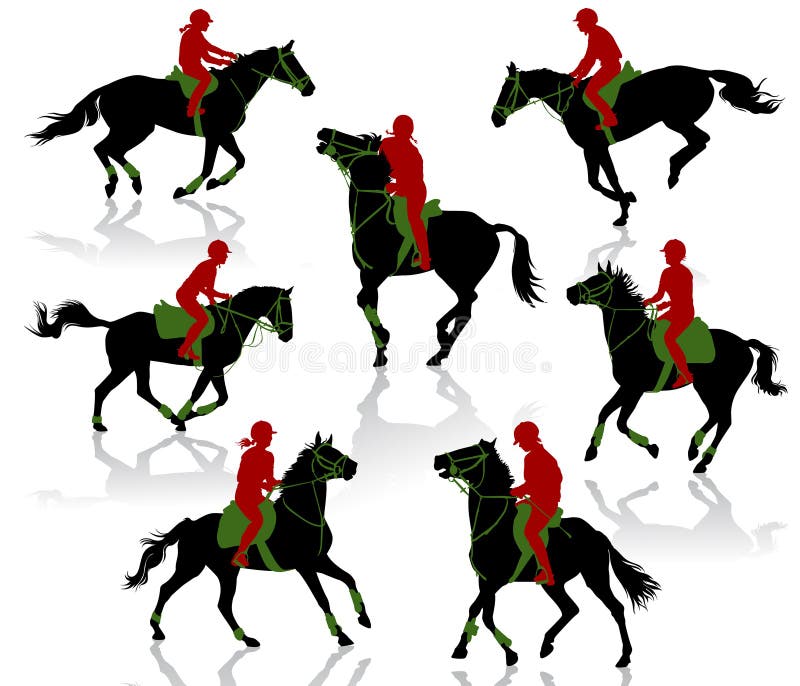 Horse comperition stock vector. Illustration of riding - 18197226