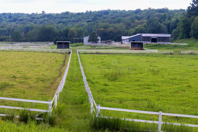 Horse corrals stock image. Image of green, buildings - 57011959