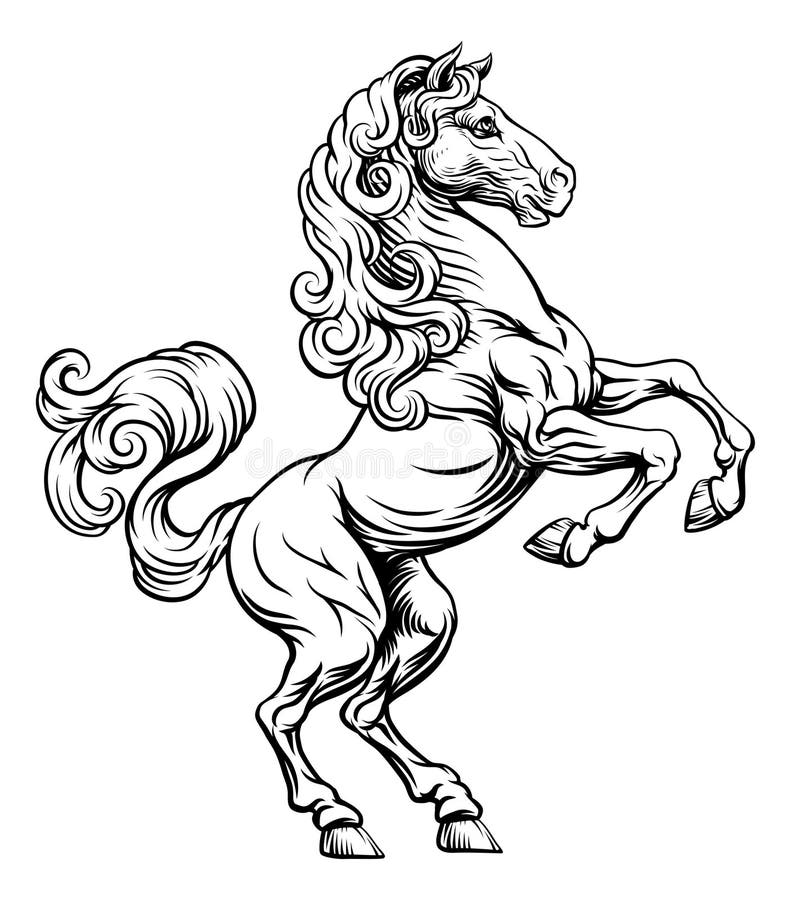 Horse Crest Rampant Coat of Arms Heraldic Heraldry Stock Vector ... Horse Crest Rampant Coat of Arms Heraldic Heraldry Stock Vector ...