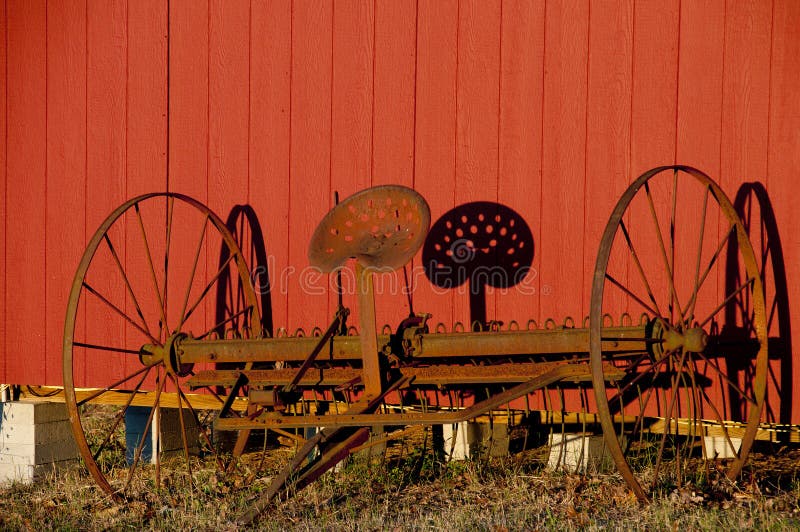 Horse Drawn Dump Rake stock photo. Image of horse, obsolete - 16637892