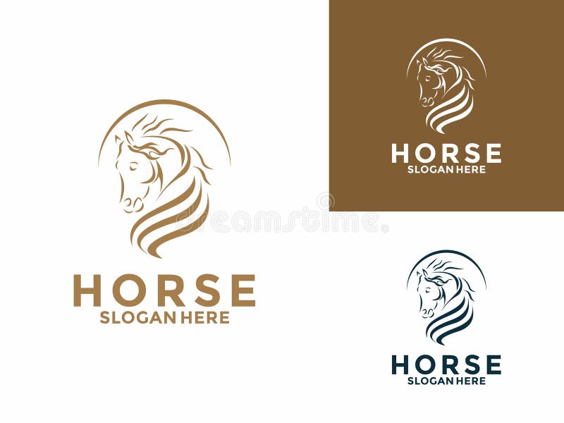 Horse Elegant Logo Symbol Vector, Simple Horse Line Art Logo Vector ...