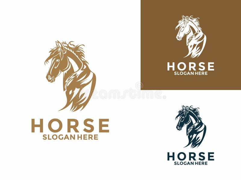 Horse Elegant Logo Symbol Vector, Simple Horse Line Art Logo Vector ...