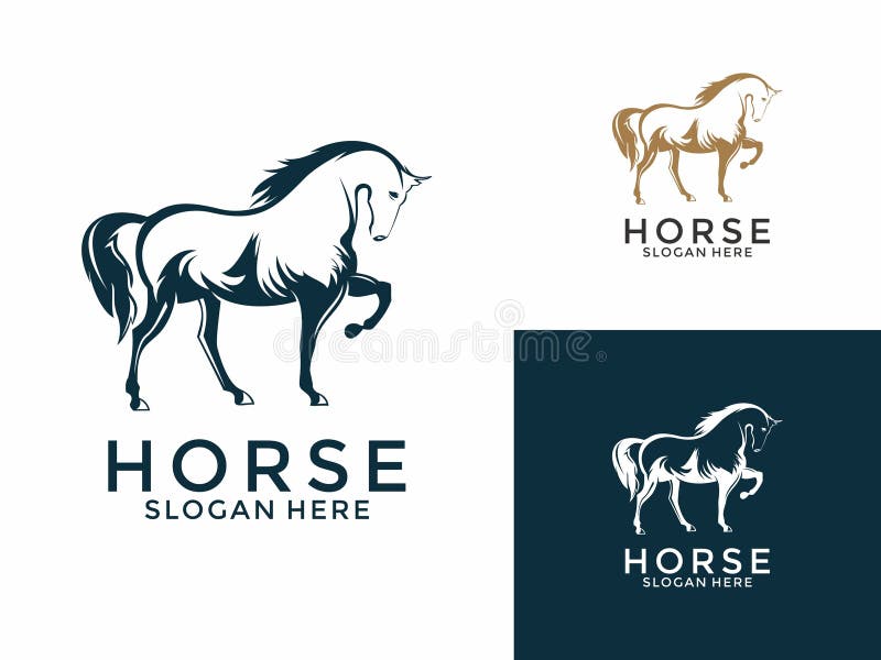 Horse Elegant Logo Symbol Vector, Simple Horse Vintage Logo Vector ...