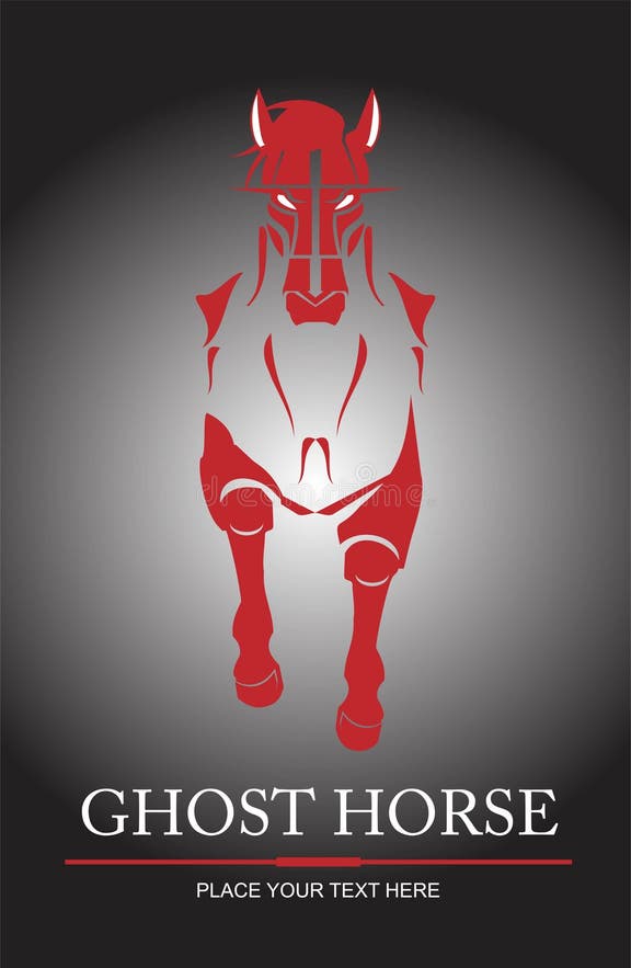 Horse, ghost horse stock vector. Illustration of animal - 116157502