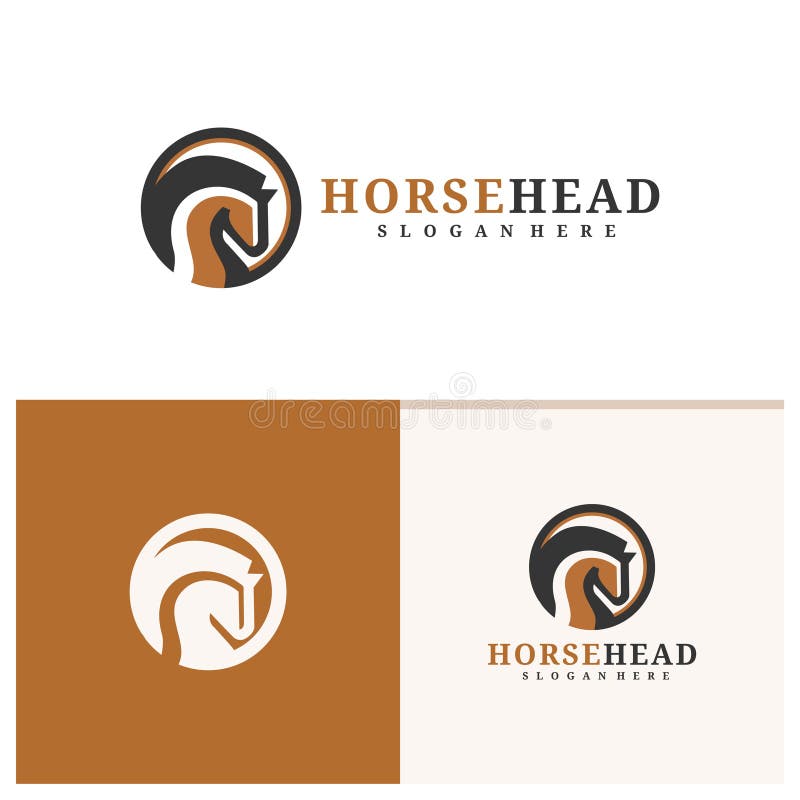 Horse Head Logo Design Vector. Horse Illustration Logo Concept Stock ...