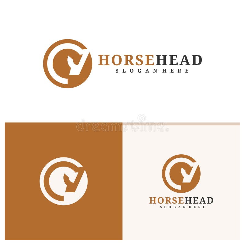Horse Head Logo Design Vector. Horse Illustration Logo Concept Stock ...