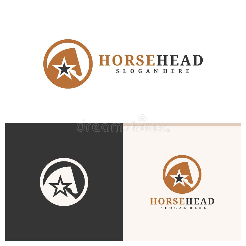 Horse Head Logo Design Vector. Horse Illustration Logo Concept Stock ...