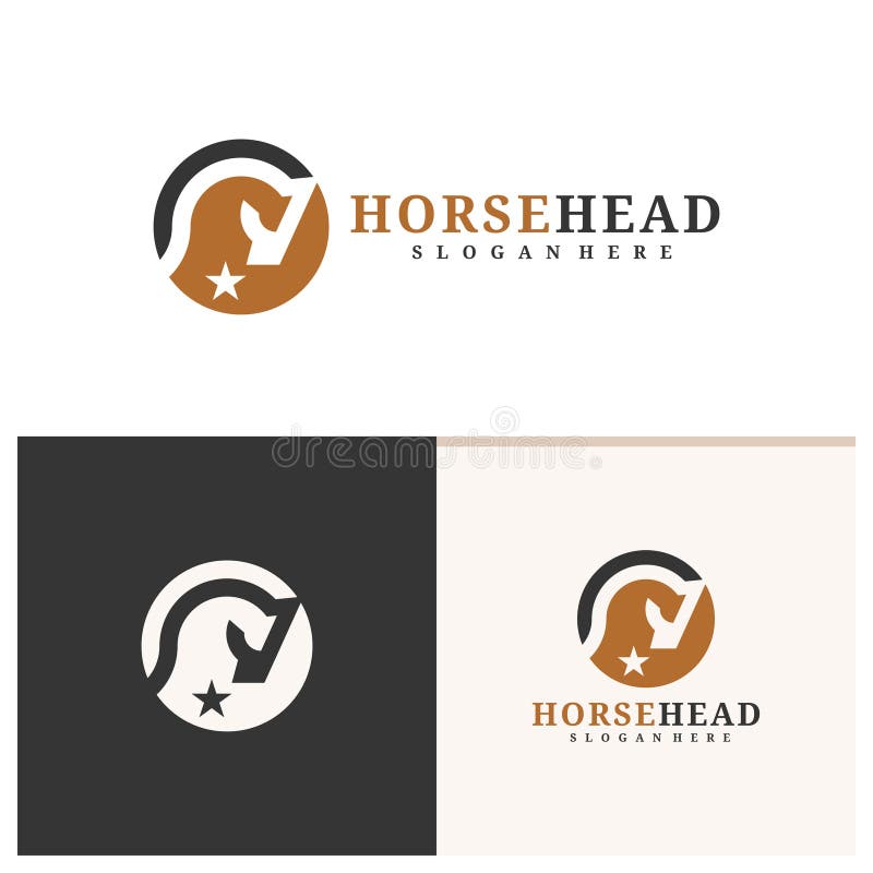 Horse Head Logo Design Vector. Horse Illustration Logo Concept Stock ...