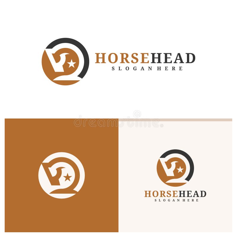 Horse Head Logo Design Vector. Horse Illustration Logo Concept Stock ...