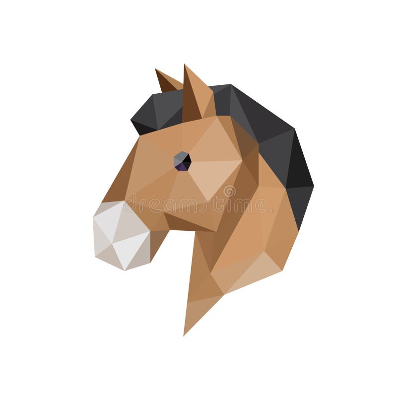Abstract Horse Geometric Shape Symbol Stock Illustrations – 626 ...