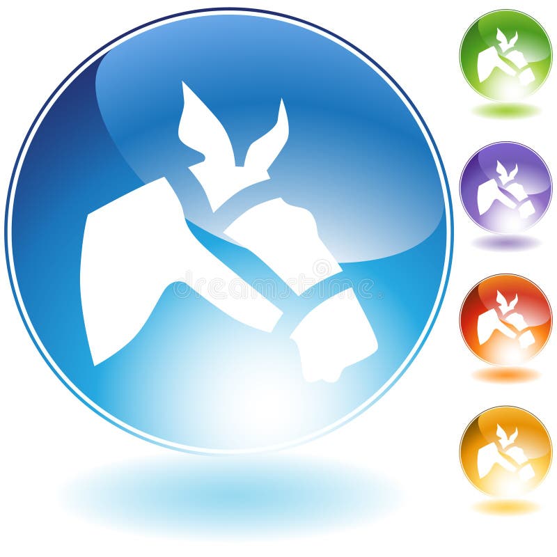 Horse Icon stock vector. Illustration of blue, racehorse - 13236466