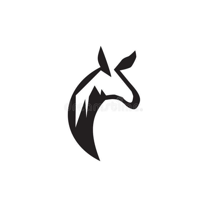 Horse Icon Logo Design Vector Template Stock Vector - Illustration of ...