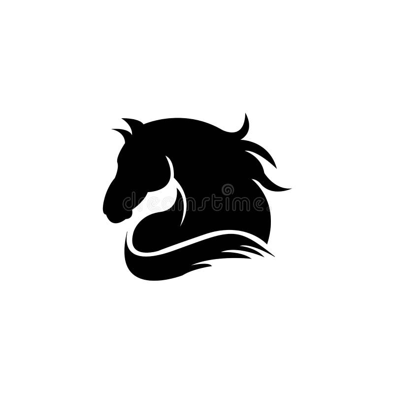 Horse icon logo vector stock vector. Illustration of race - 260223562