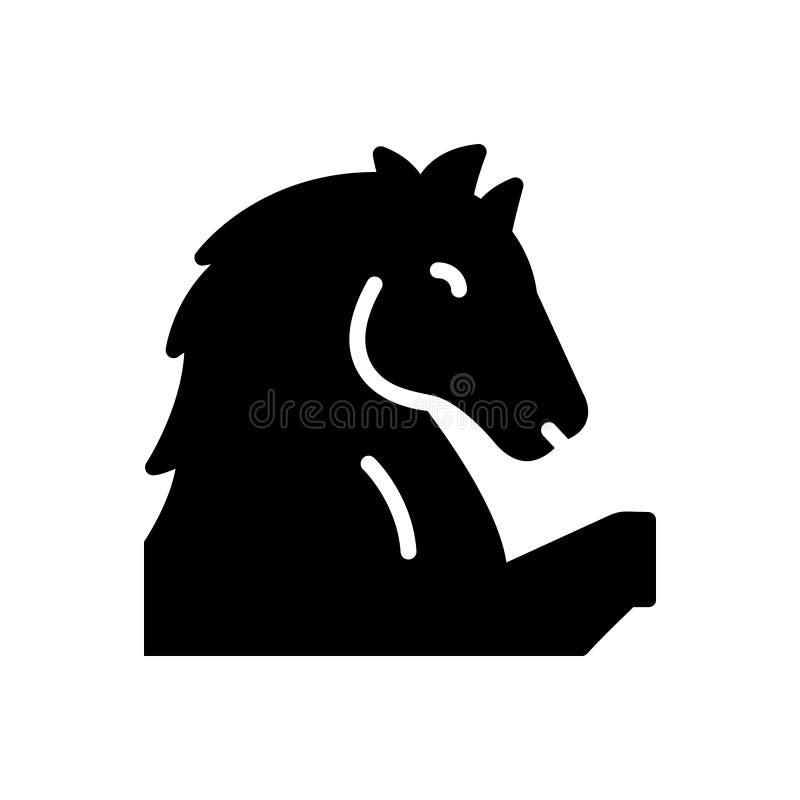 Black Solid Icon for Horse, Domestic and Ride Stock Vector ...
