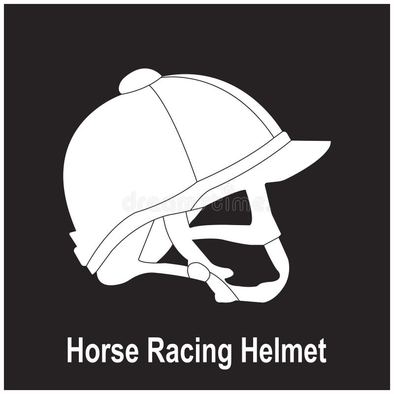 Horse jockey helmet design stock vector. Illustration of design - 327280821