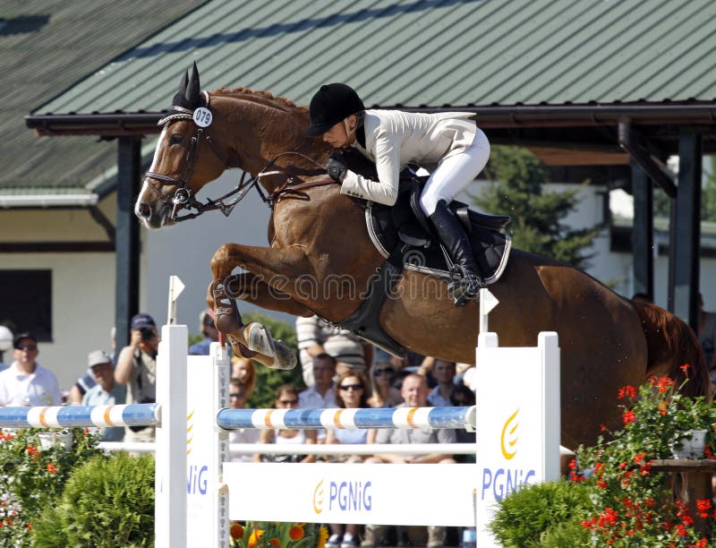 Horse Vaulting Woman Equestrian Editorial Photo - Image of champs ...
