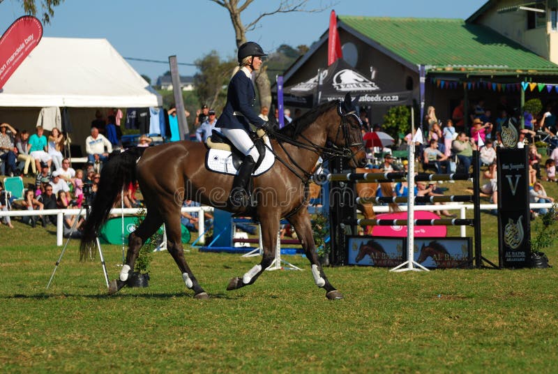 Horse Jumping Winner Jade Hooke Editorial Image - Image of africa ...
