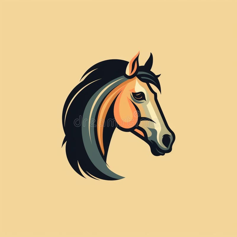 Simple drawing of a horse stock illustration. Illustration of drawing ...