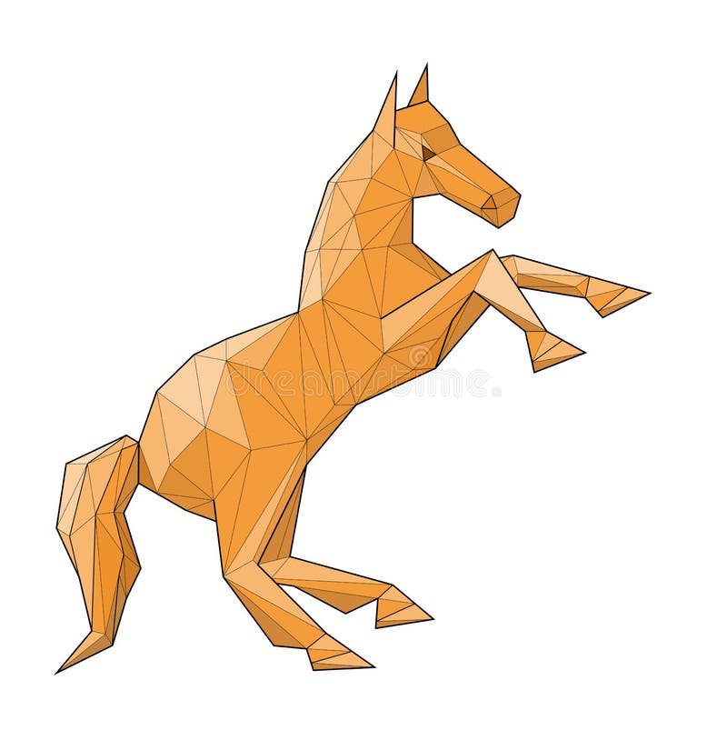 Polygon Horse Stock Illustrations – 770 Polygon Horse Stock ...