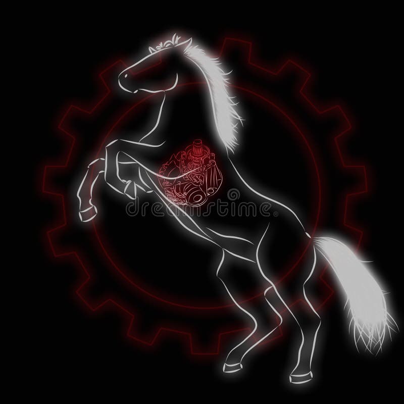 Horse Machine Icon stock vector. Illustration of catentertainment ...