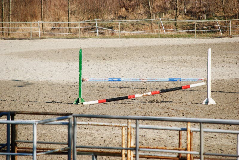 Horse obstacle stock image. Image of ride, color, sand - 41856731