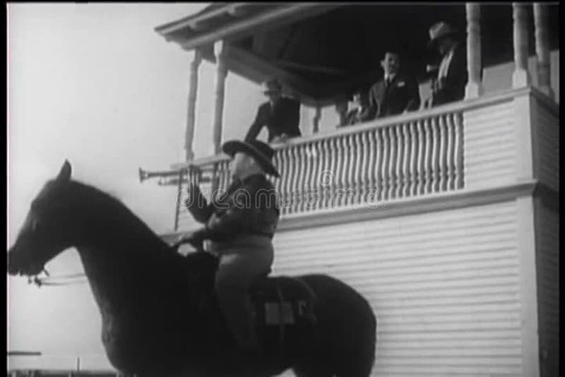 Horse race bugle call stock video. Video of outdoors - 52879209