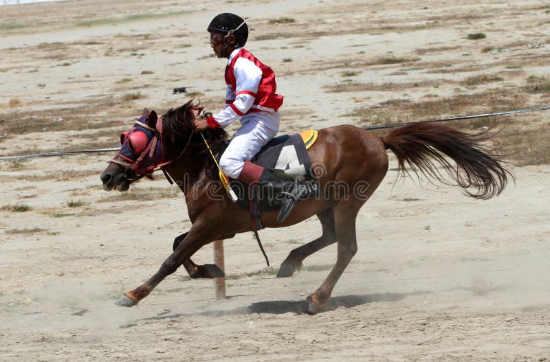 Horse race editorial stock image. Image of local, indonesia - 58854194