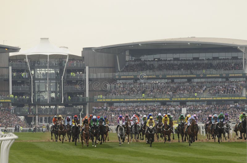 Horse Racing editorial photography. Image of liverpool - 21627732