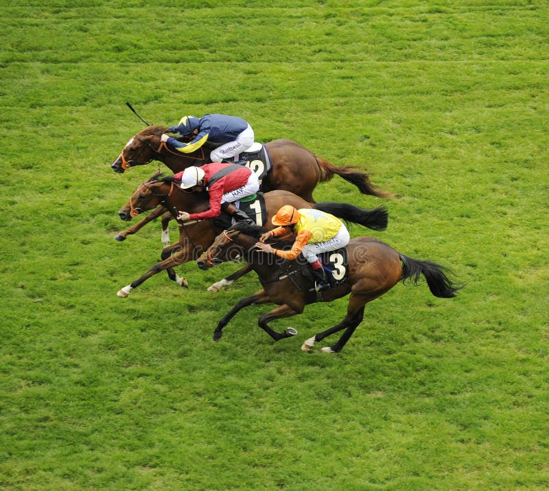 Abstract Motion Blur Horse Race Stock Photo - Image of derby, leader ...