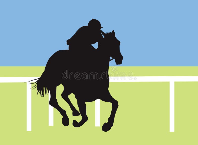 Horse-racing sign stock vector. Illustration of contest - 17101804