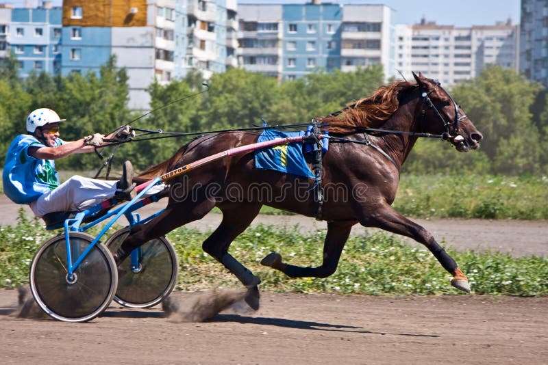 Horse Trot Racing on Moscow Hippodrome Editorial Photo - Image of ...