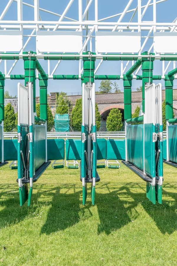 Horse Racing Starting Gates Stock Photo - Image of closeup, race: 72722470