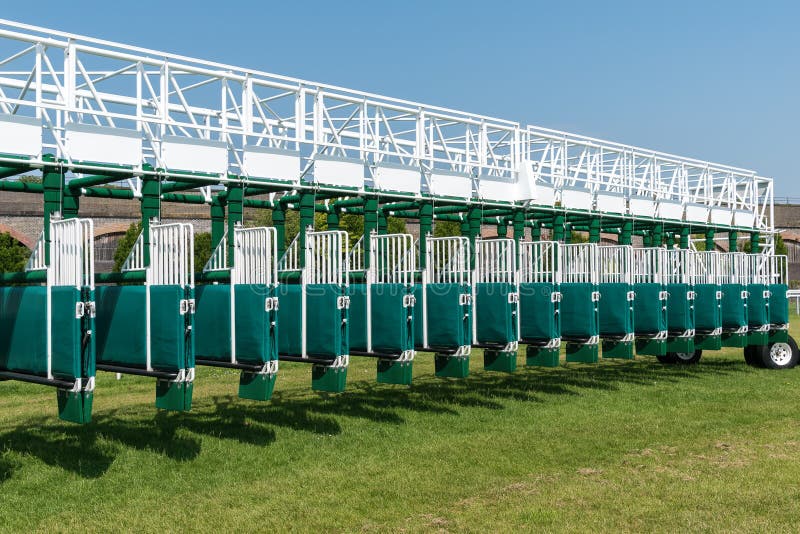 Starting Gates for Horse Races Stock Photo - Image of horse, start ...