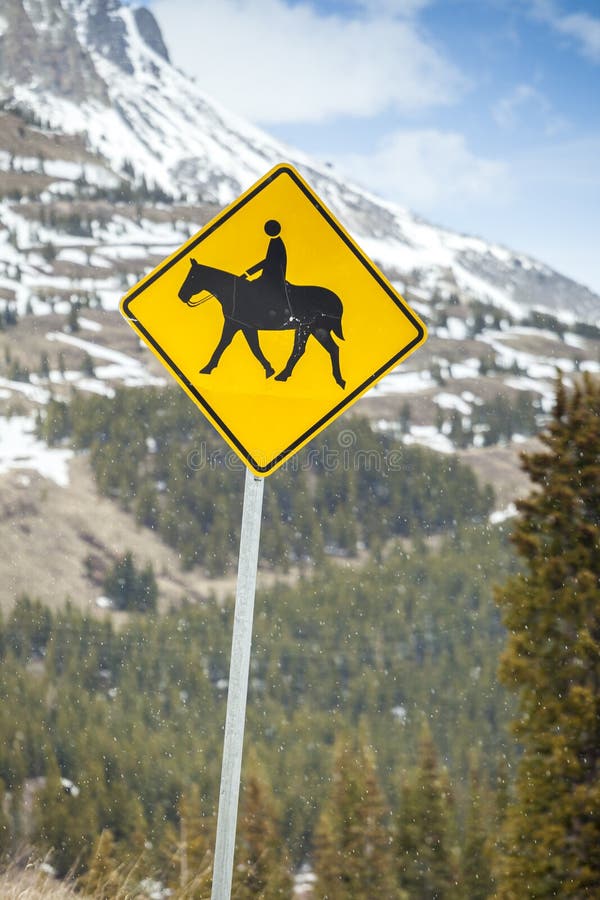 Horse Rider Warning Road Sign Stock Photos - Free & Royalty-Free Stock ...