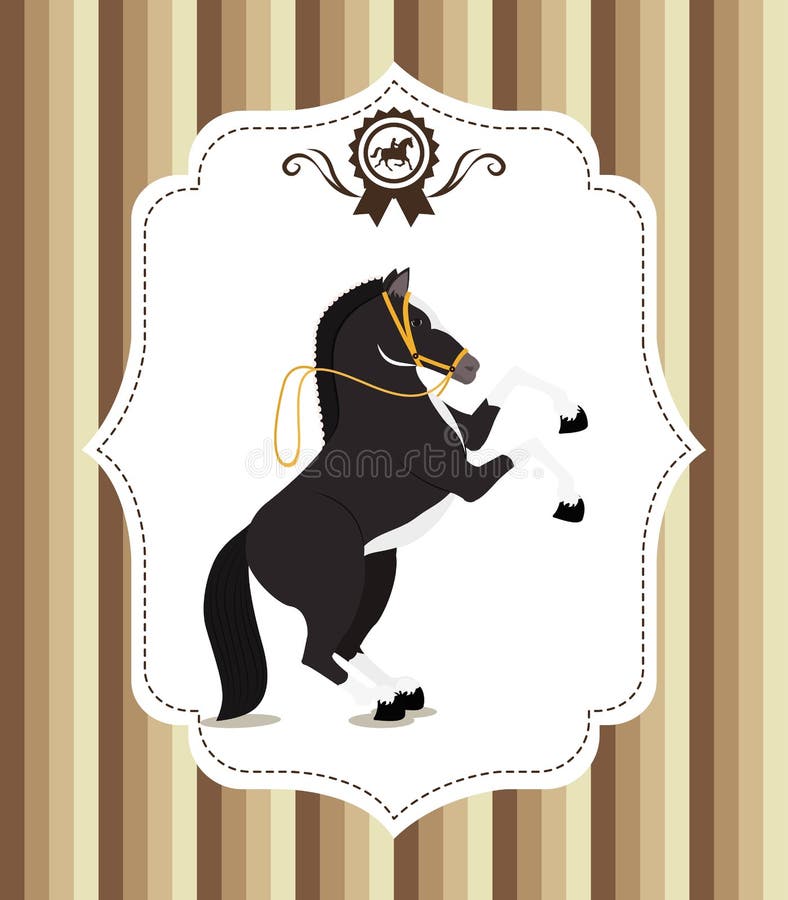 Horse Riding design stock vector. Illustration of creature - 59987439